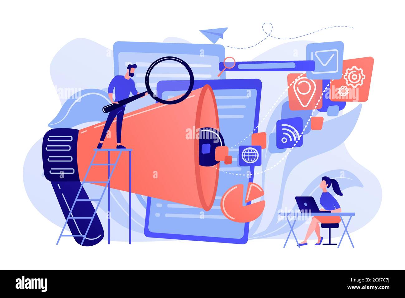 Search engines optimization concept vector illustration Stock Vector ... Search engines optimization concept vector illustration Stock Vector ...