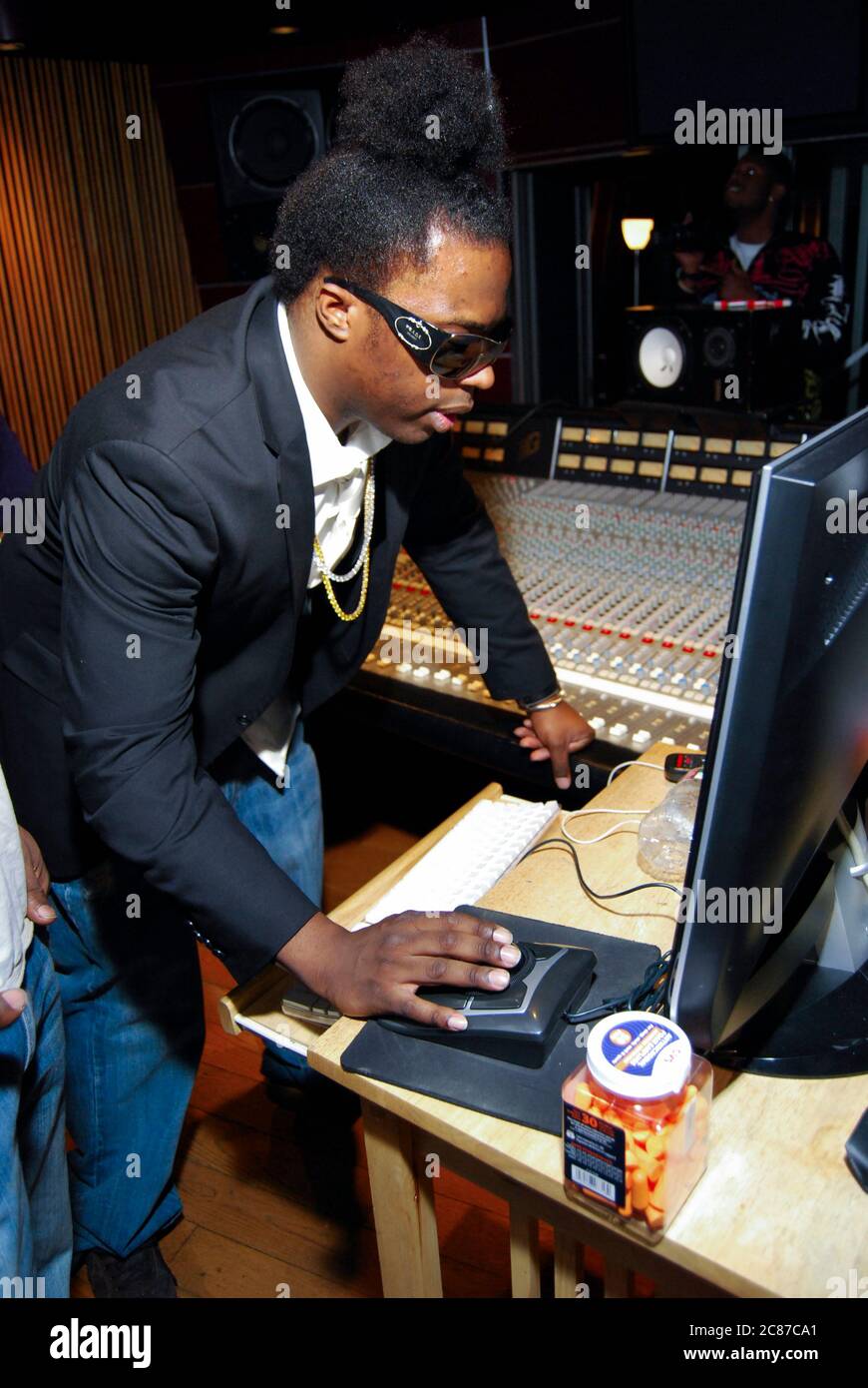 Producer Detail in a recording studio working on new single "Shoulda ...