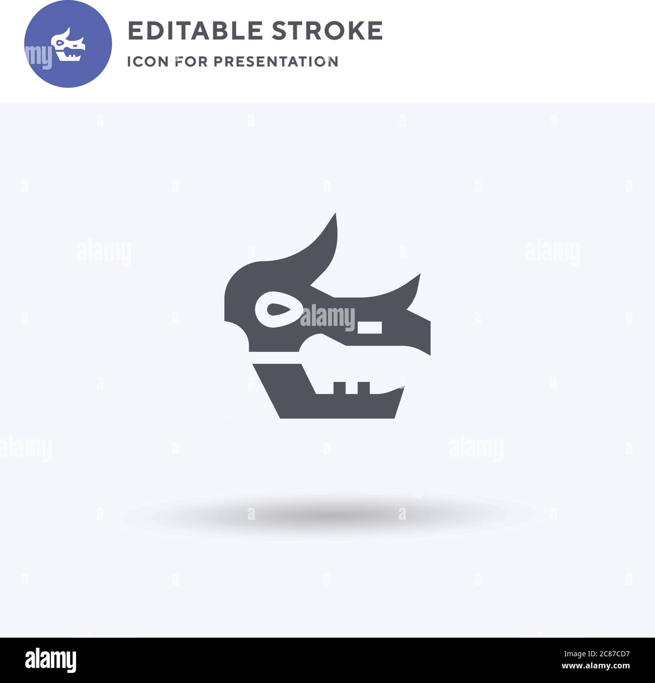 Fossil icon vector, filled flat sign, solid pictogram isolated on white ...