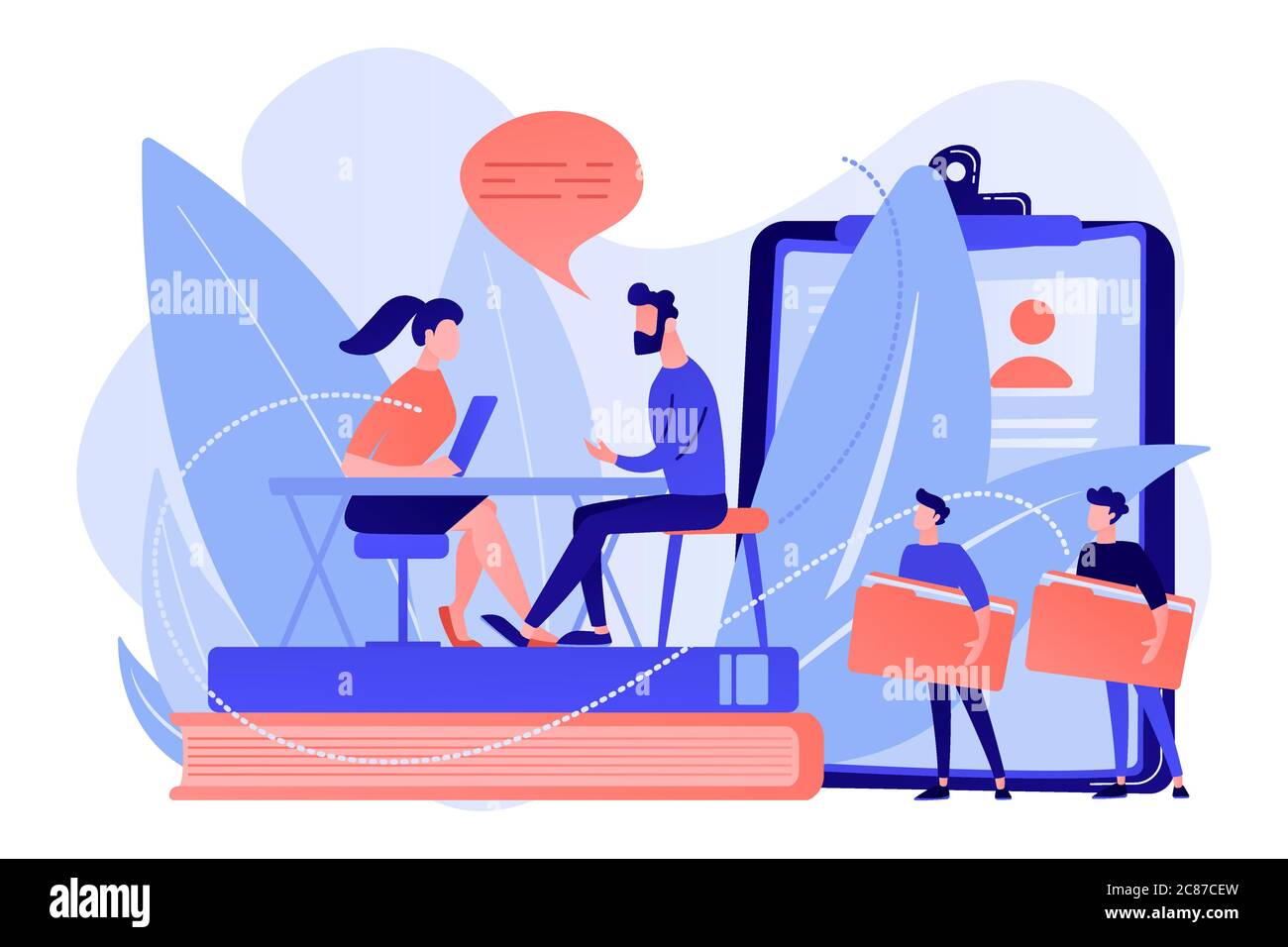 Job interview concept vector illustration Stock Vector Image & Art - Alamy