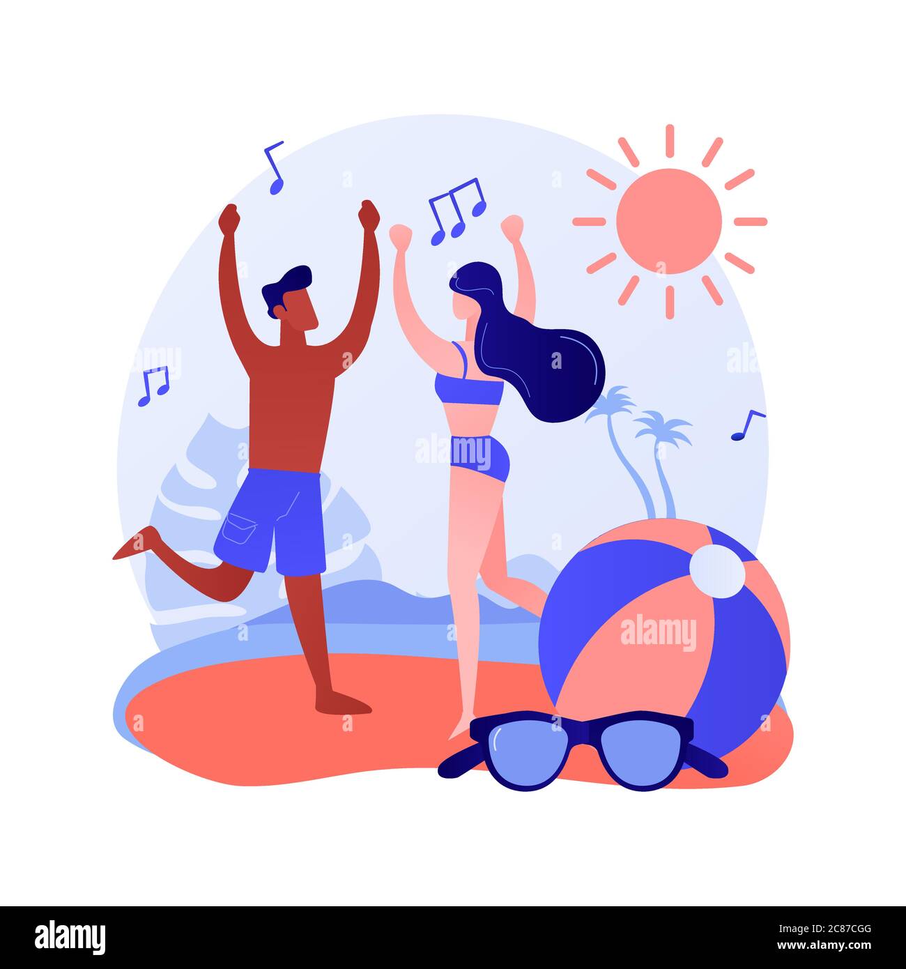 Beach party vector concept metaphor Stock Vector Image & Art - Alamy