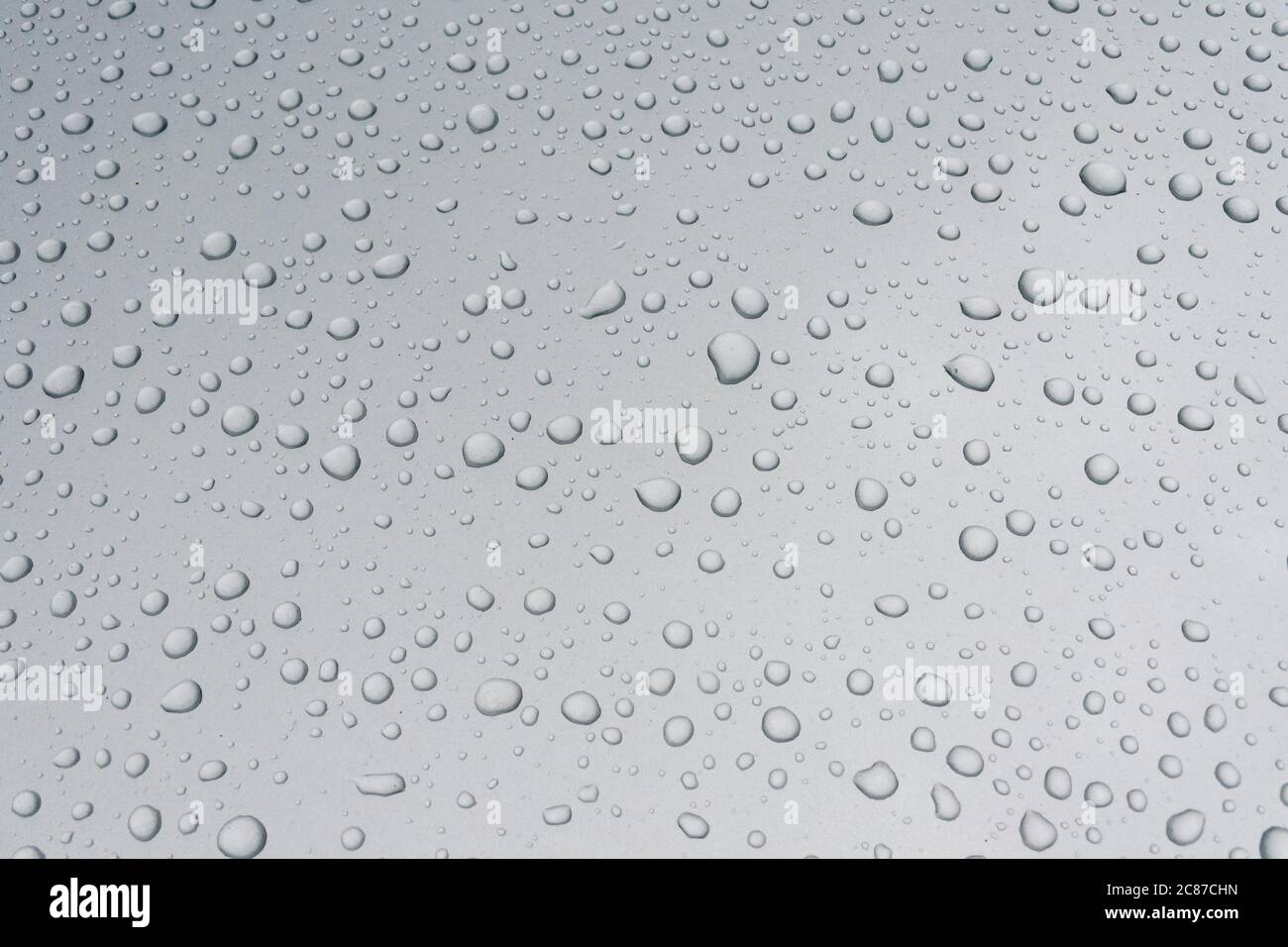 Water drops on metal surface Stock Photo - Alamy