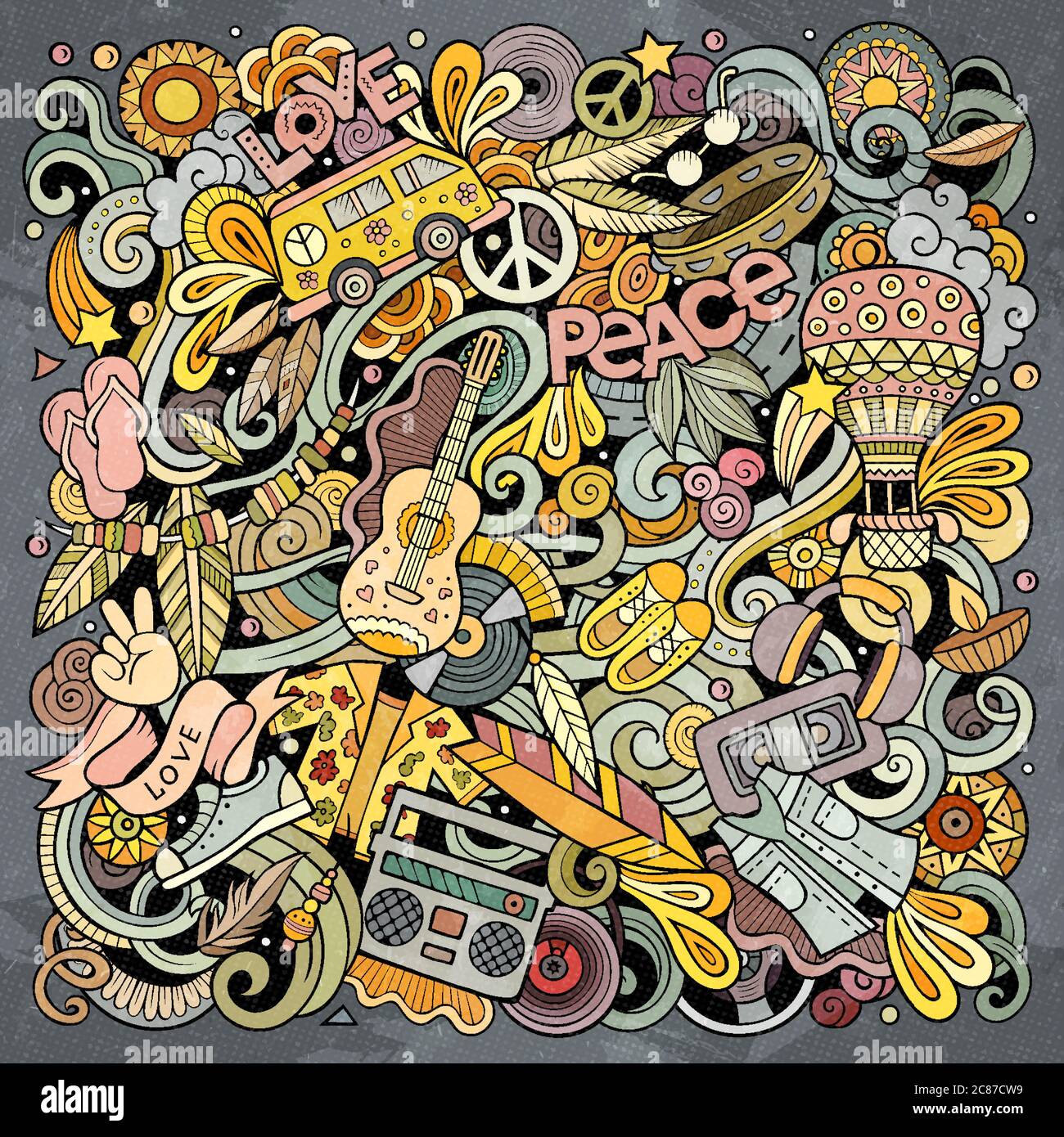 Vintage Doodle Art Posters