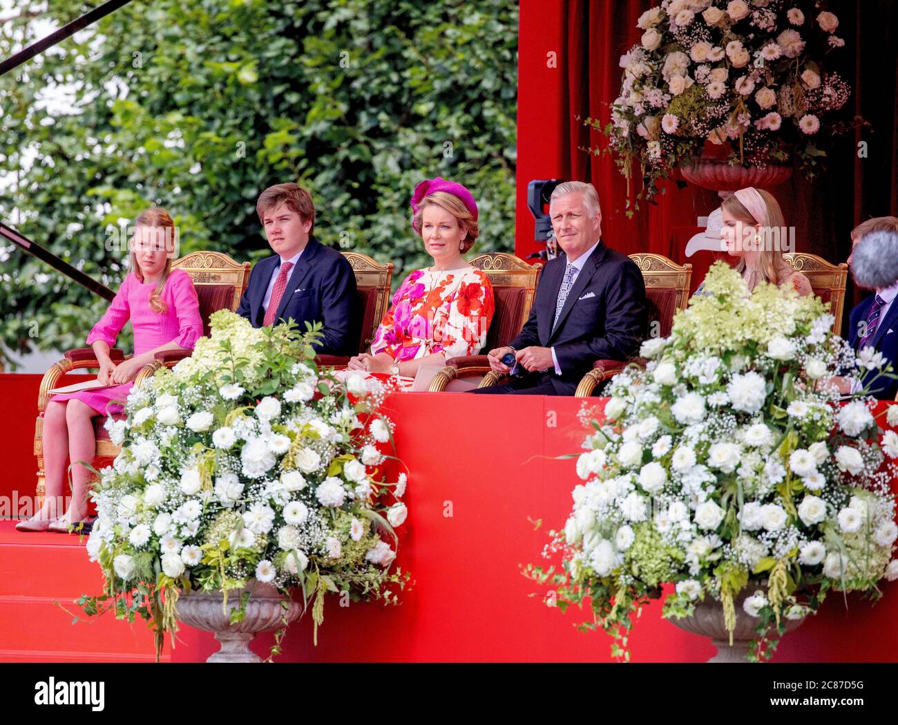 Princess elisabeth of belgium national day 2020 hi-res stock ...
