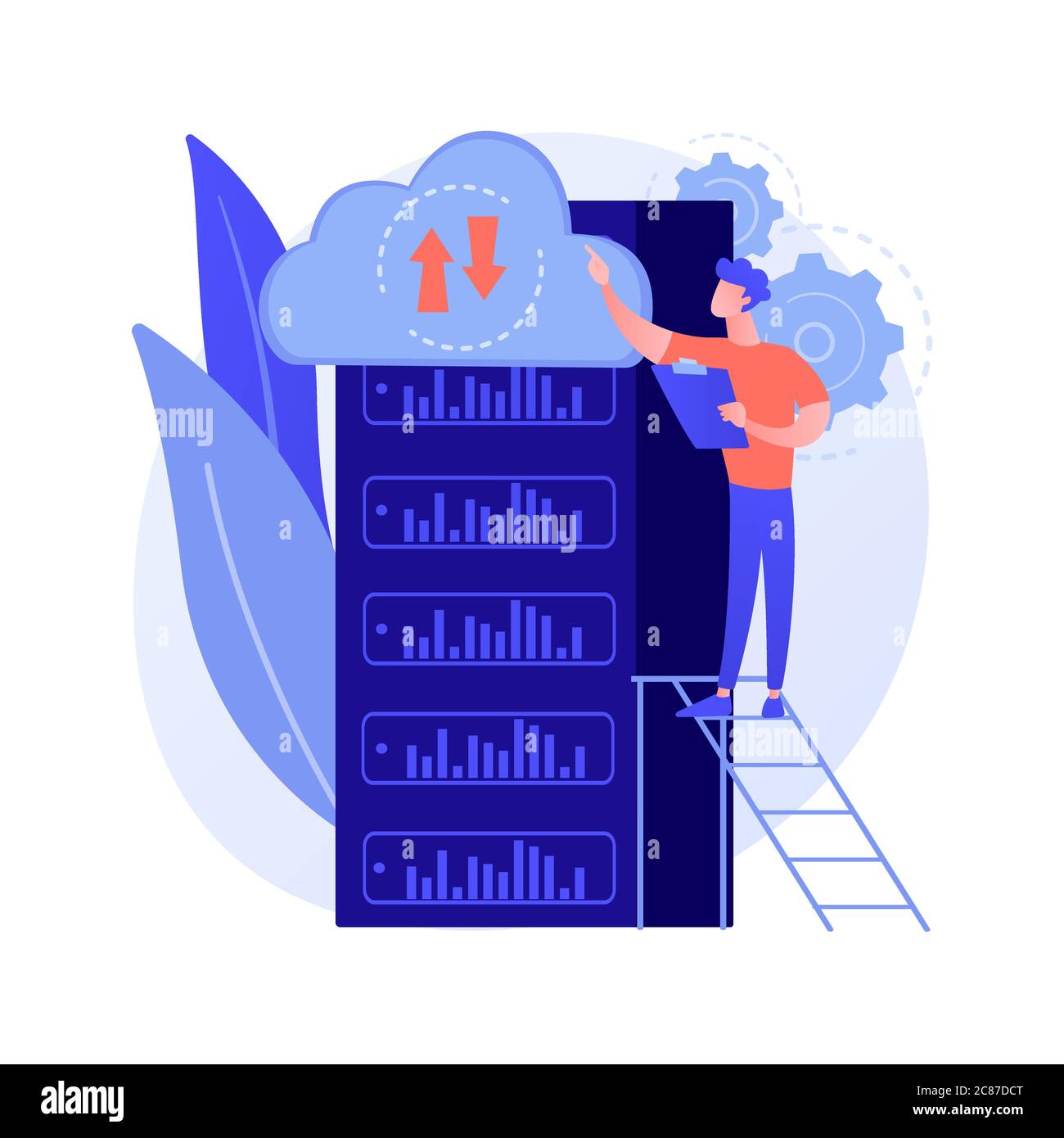 Hosting processor vector concept metaphor Stock Vector Image & Art - Alamy