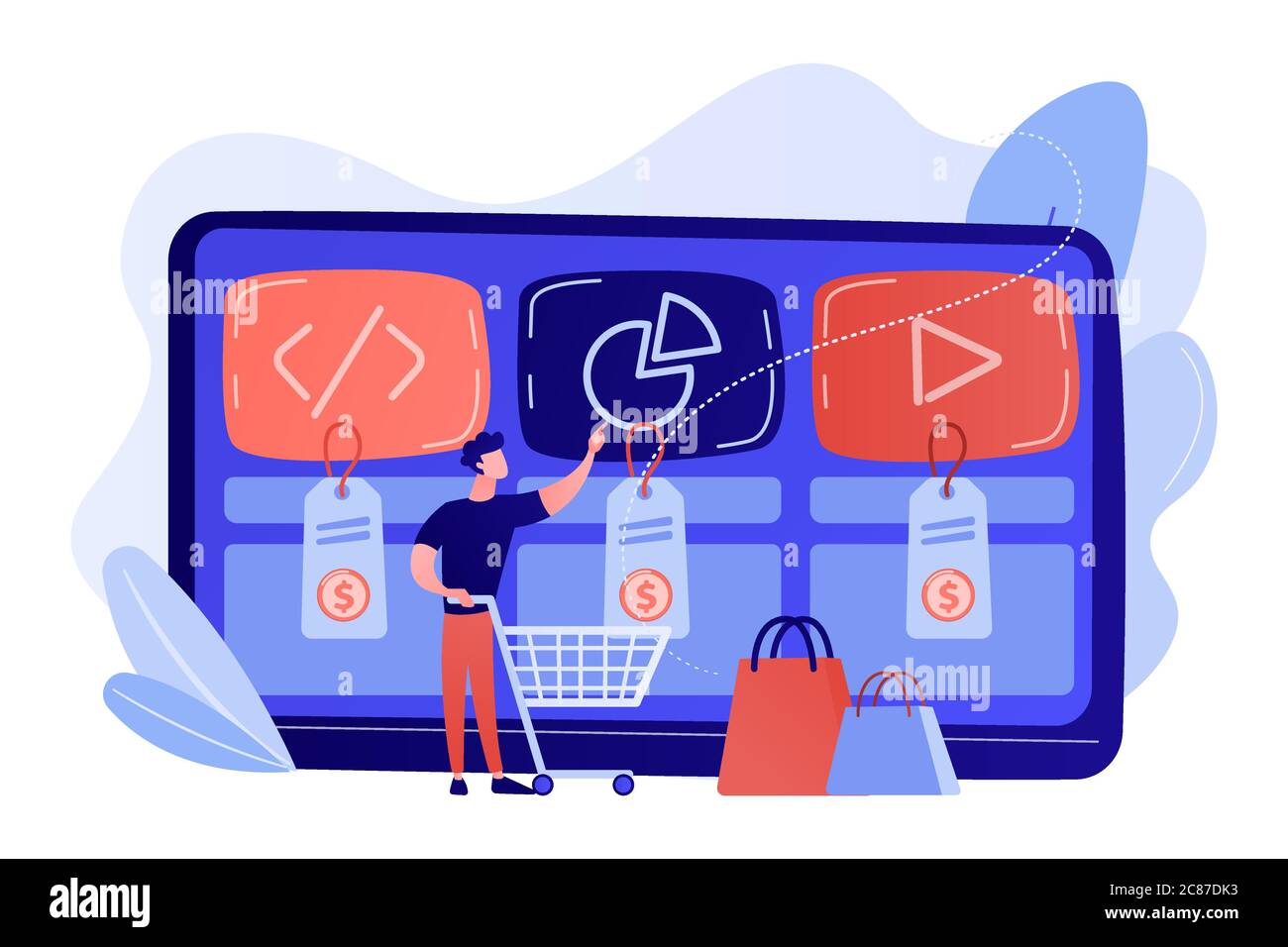Digital service marketplace concept vector illustration Stock Vector ... Digital service marketplace concept vector illustration Stock Vector ...