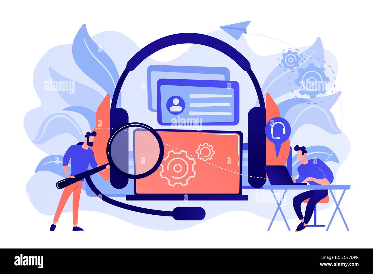 Customer self-service concept vector illustration Stock Vector Image ...