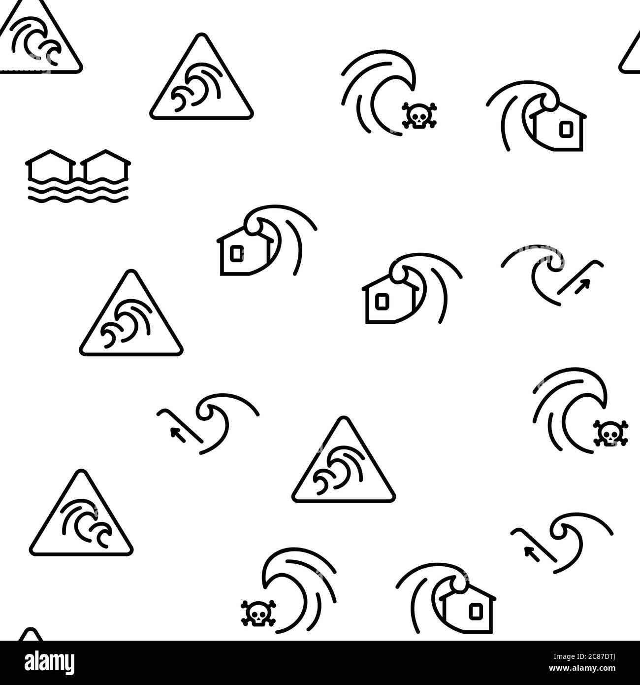 Tsunami Black and White Stock Photos & Images - Alamy