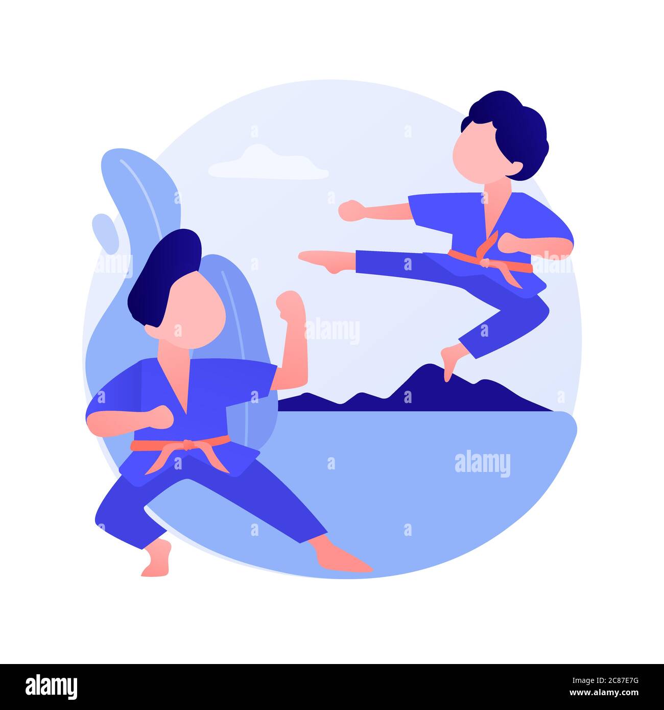 Martial arts school vector concept metaphor Stock Vector Image & Art ...