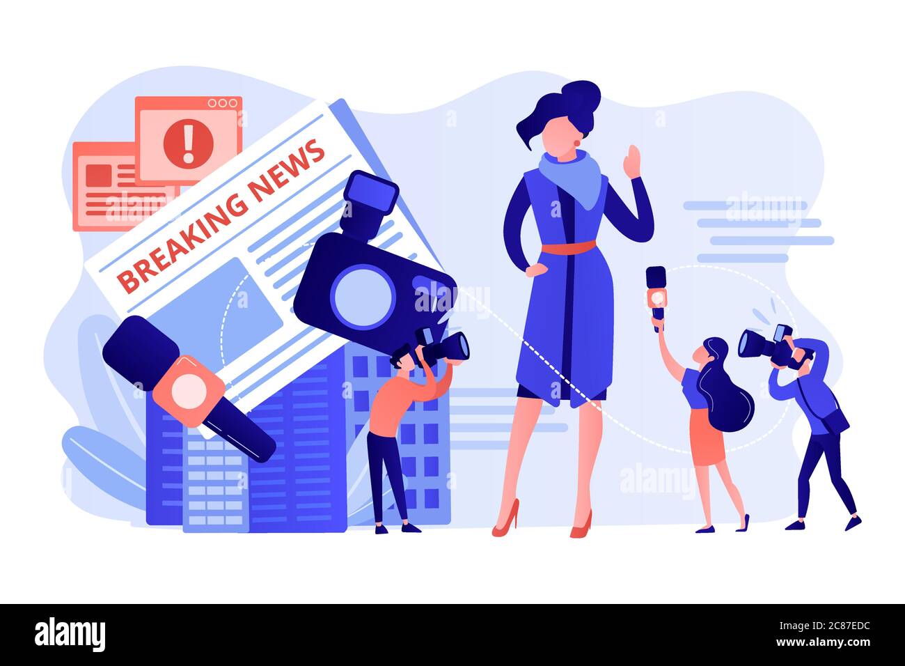 Yellow press concept vector illustration Stock Vector Image & Art - Alamy