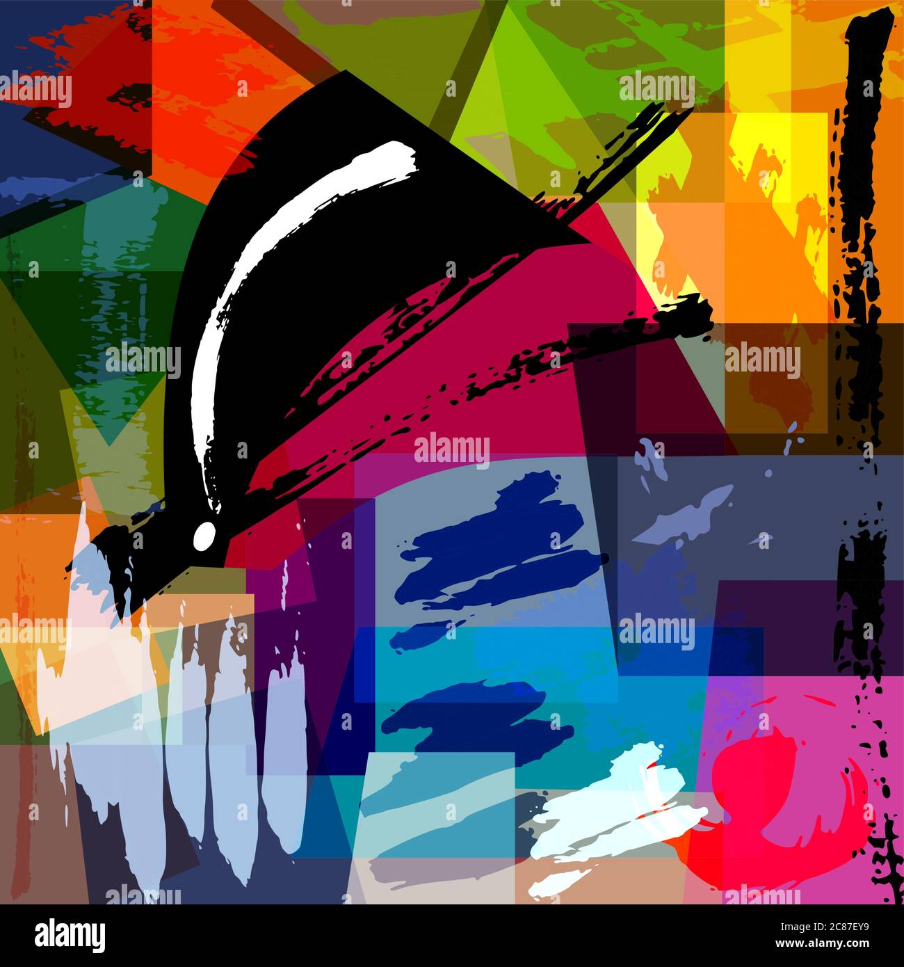 Abstract forms design interior Stock Vector Images - Alamy