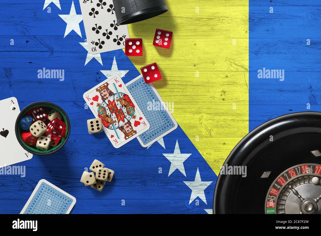 Round flag of bosnia and herzegovina hi-res stock photography and ...