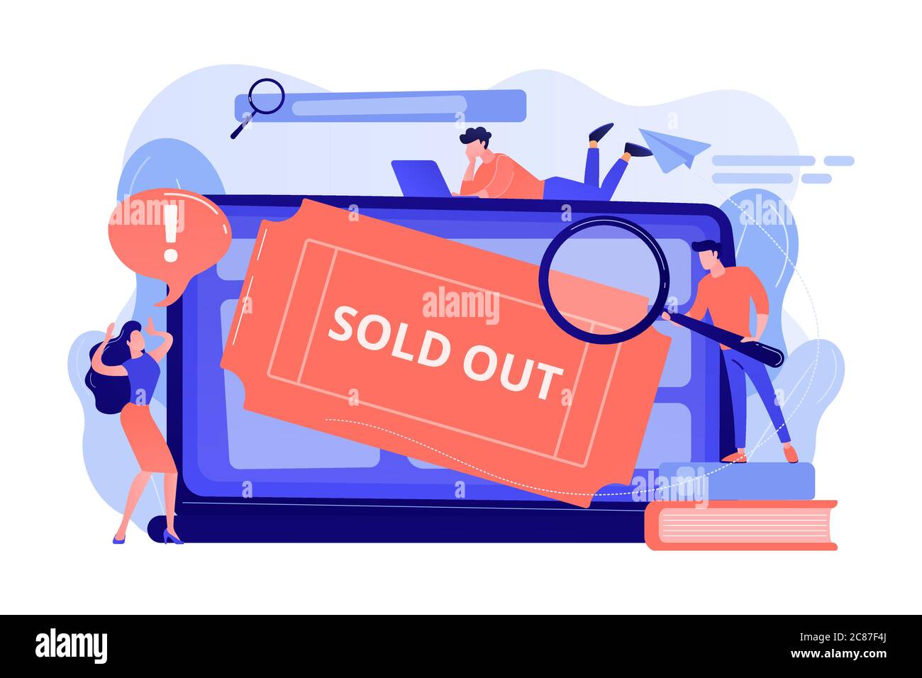 Sold-out event concept vector illustration Stock Vector Image & Art - Alamy