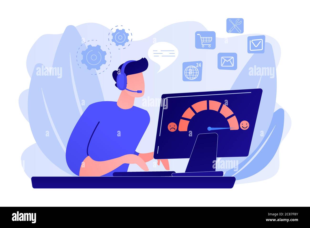 Customer care concept vector illustration Stock Vector Image & Art - Alamy