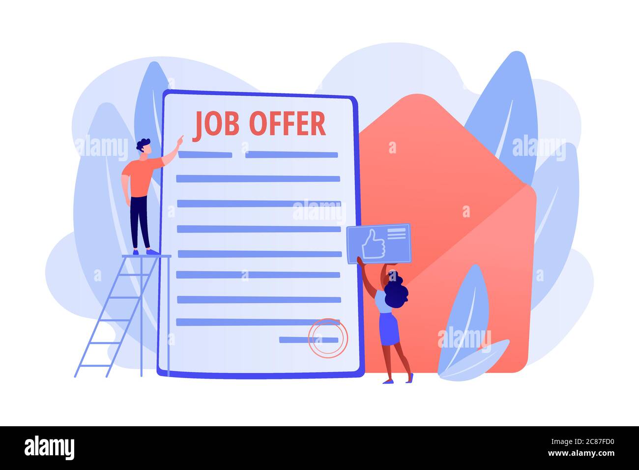 Job offer concept vector illustration Stock Vector Image & Art - Alamy