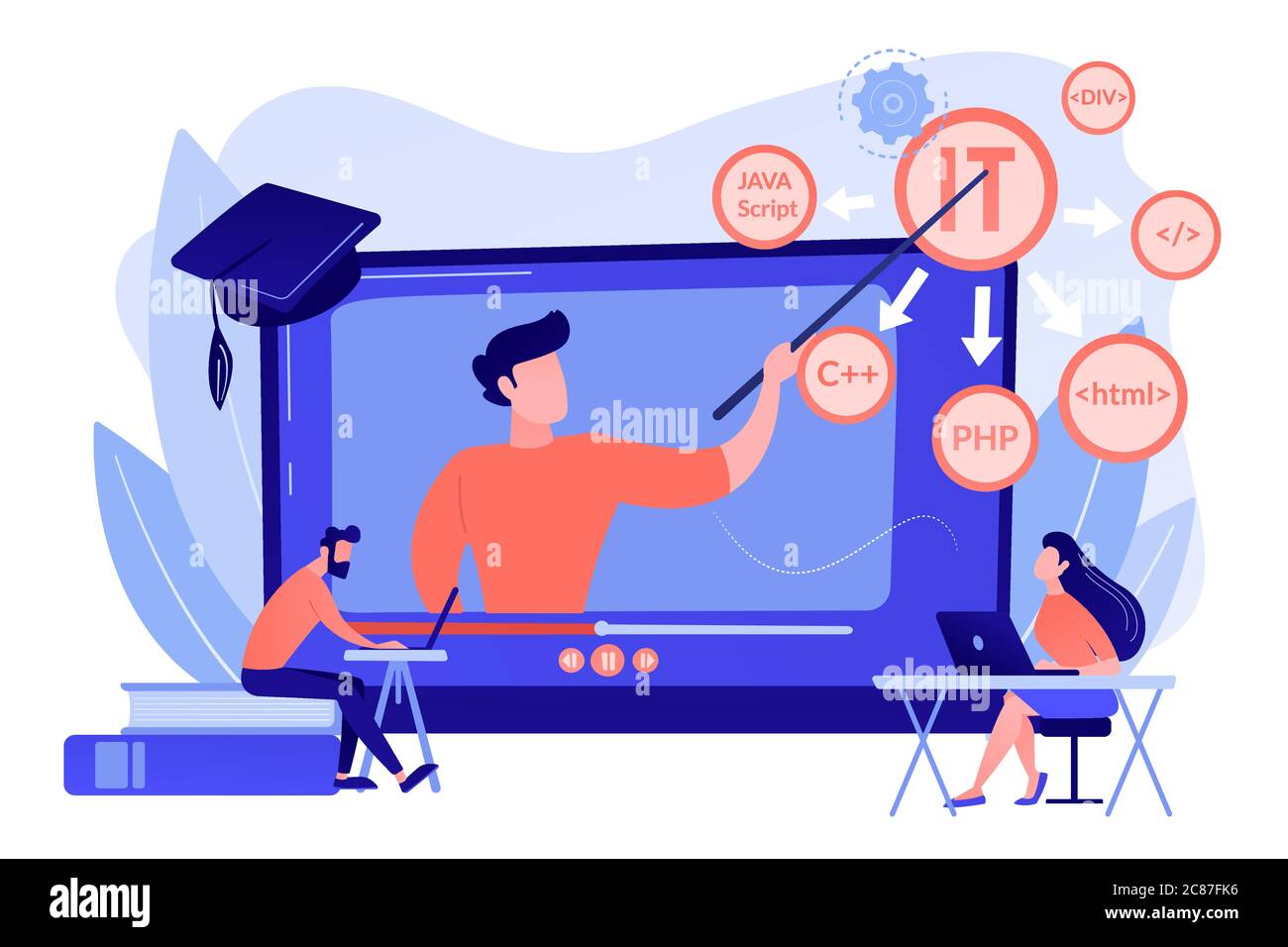 Online IT courses concept vector illustration Stock Vector Image & Art ...