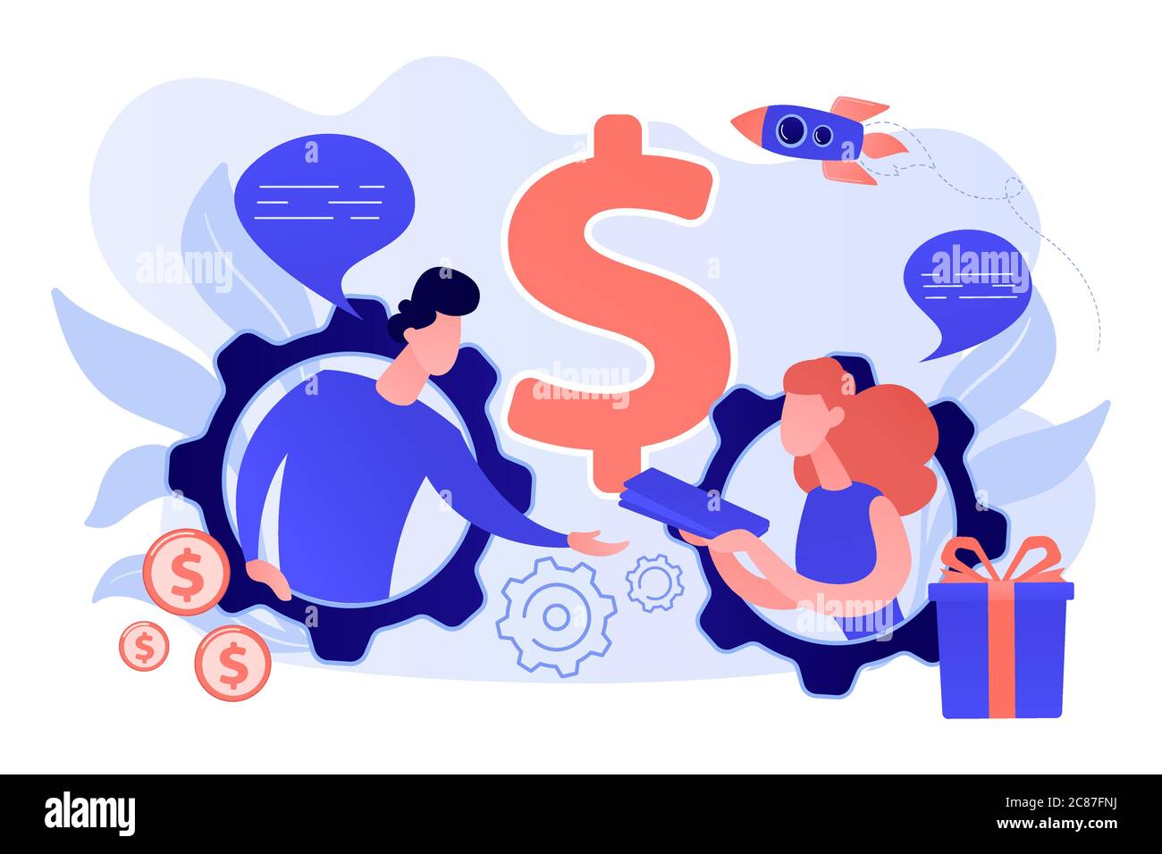 Personalized selling concept vector illustration Stock Vector Image ...