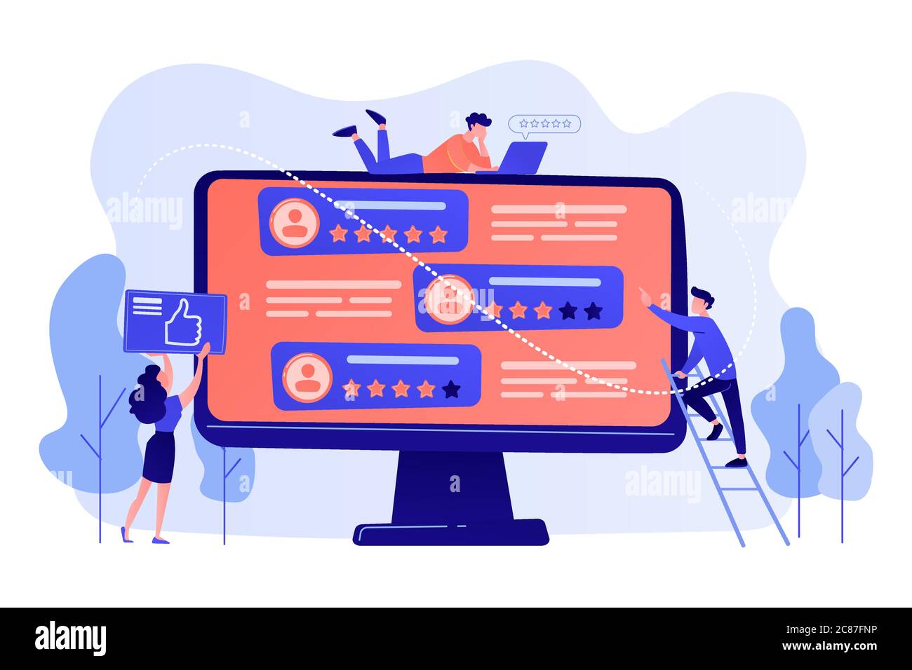 Rating site concept vector illustration Stock Vector Image & Art - Alamy