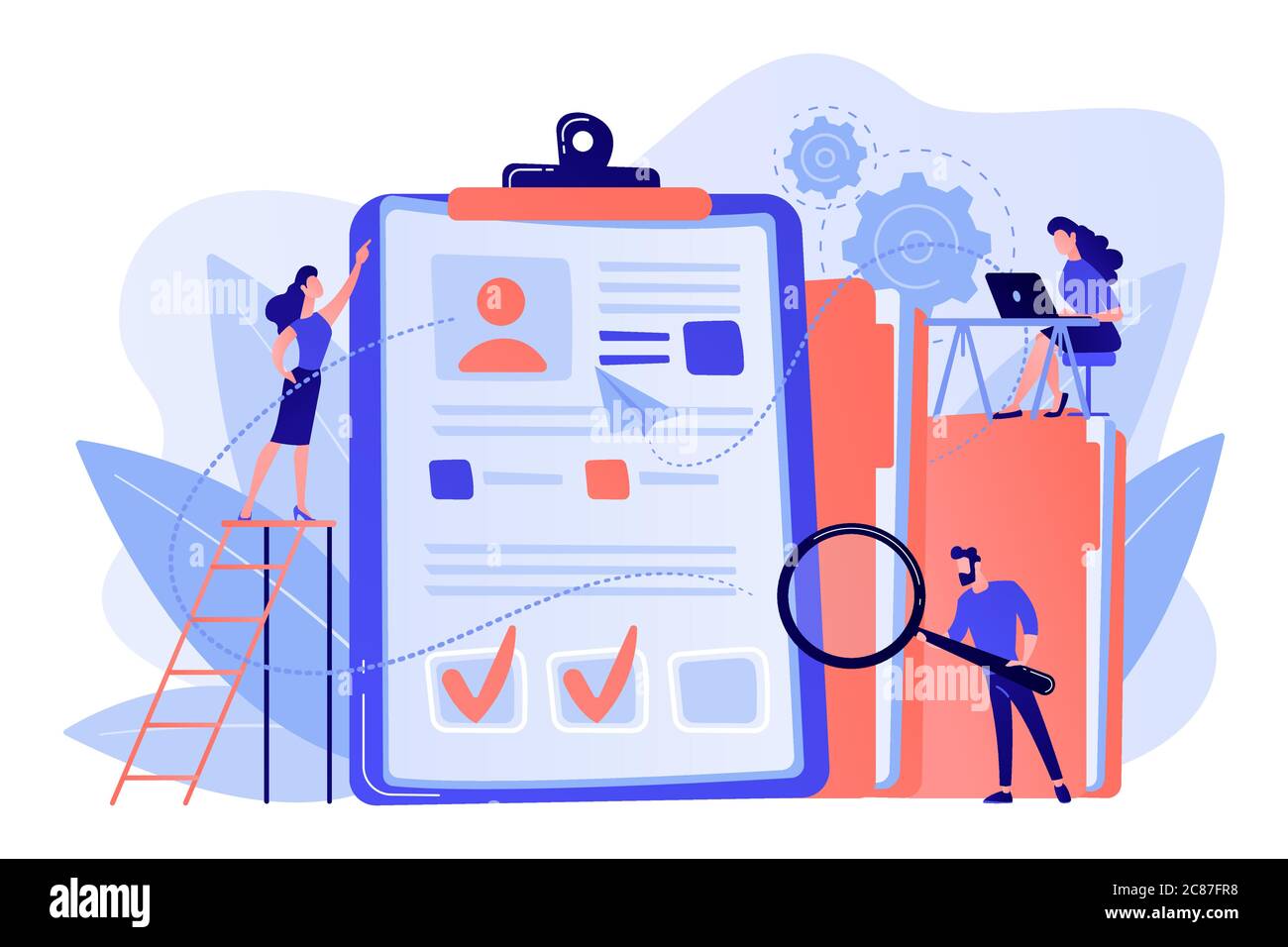 Recruitment agency concept vector illustration Stock Vector Image & Art ...