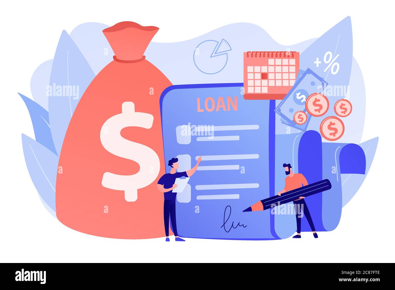 Loan disbursement concept vector illustration Stock Vector Image & Art ...
