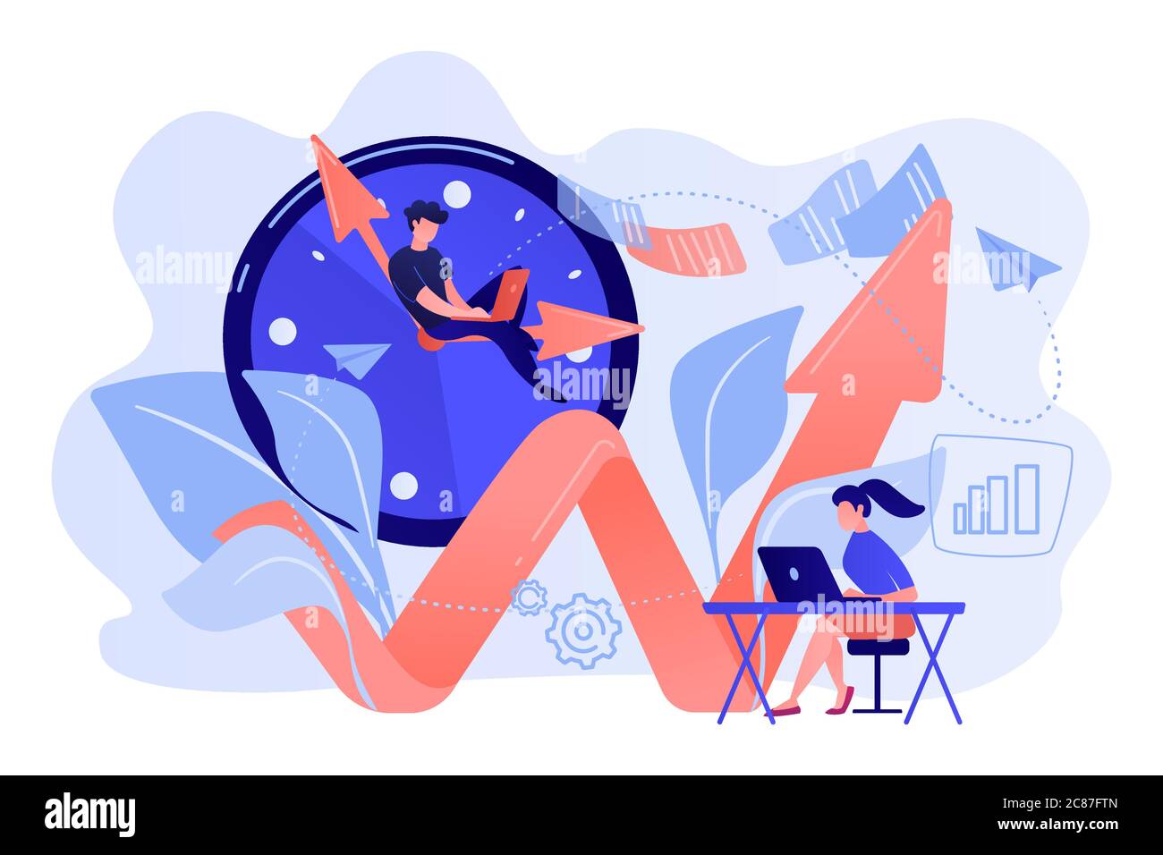 Productivity concept vector illustration Stock Vector Image & Art - Alamy