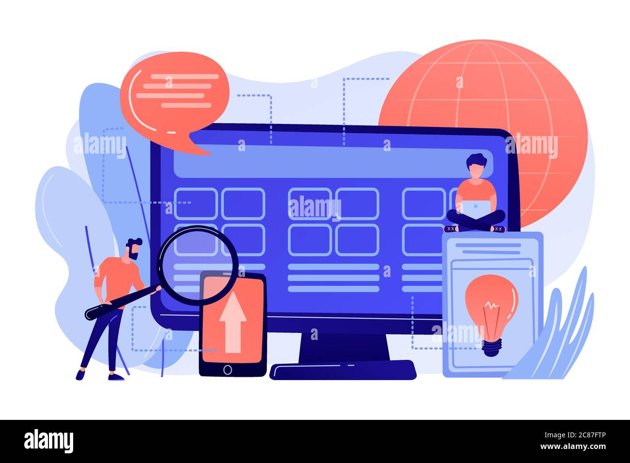 Core system development concept vector illustration Stock Vector Image ...