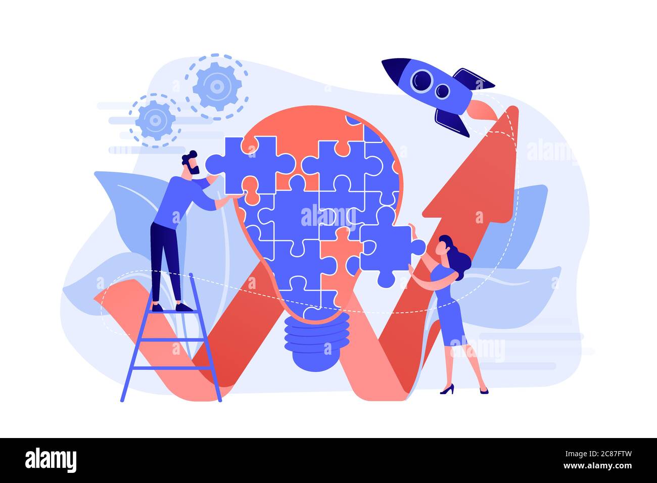 Creative idea concept vector illustration Stock Vector Image & Art - Alamy