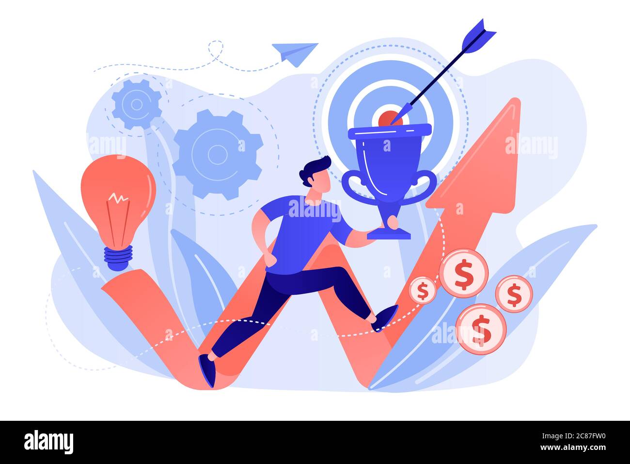 Business mission concept vector illustration Stock Vector Image & Art ...