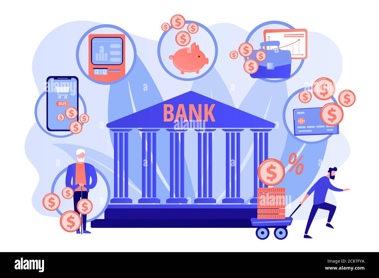 Banking operations concept vector illustration Stock Vector Image & Art - Alamy