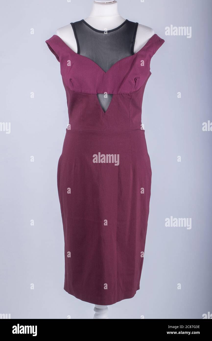 Purple leather dress hi-res stock photography and images - Alamy