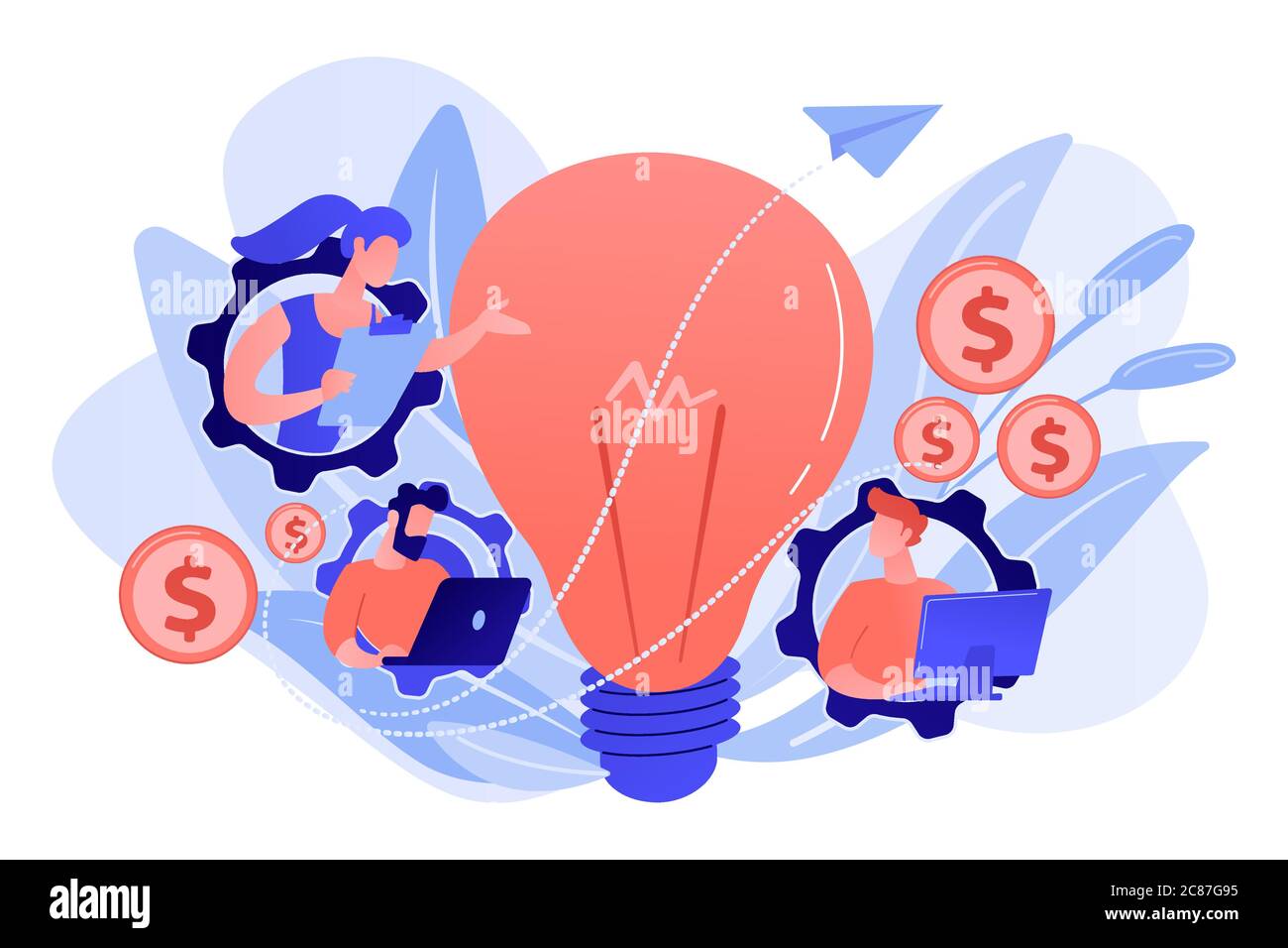 Business trend analysis concept vector illustration Stock Vector Image ...