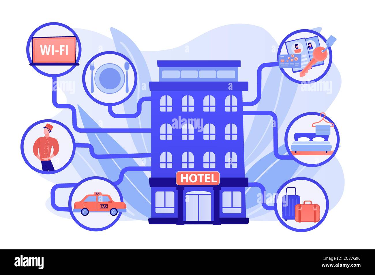 Hospitality management concept vector illustration Stock Vector Image ...