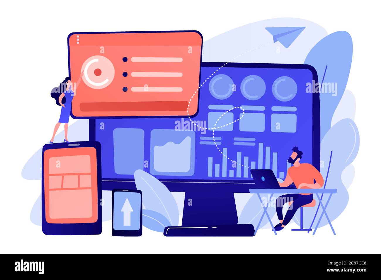 Enterprise software background Stock Vector Images - Alamy