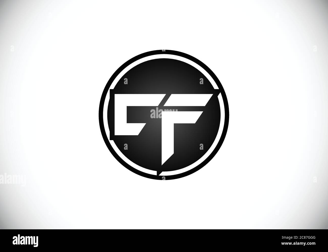 Initial Monogram Letter C F Logo Design Vector Template. C F Letter ...