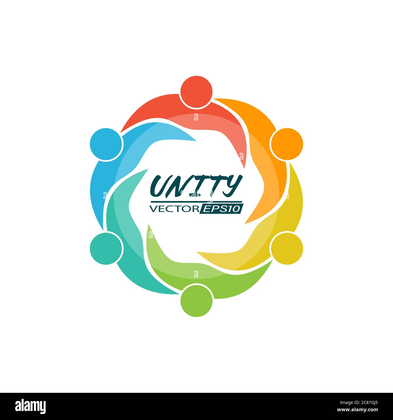 team of like-minded people, friends or colleagues. Creative vector ...