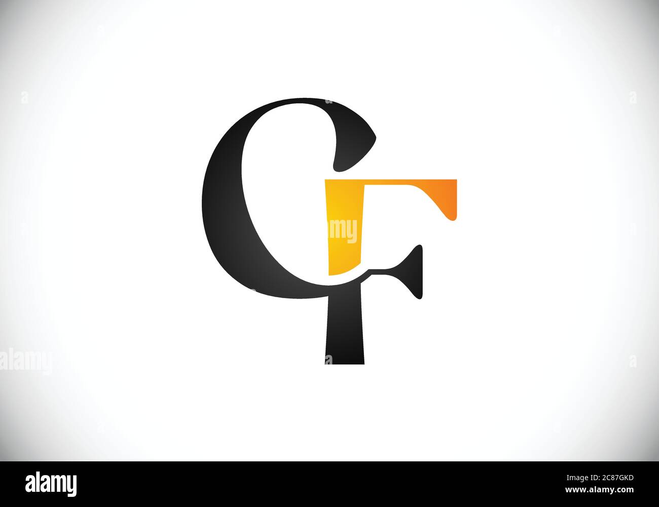 Initial Monogram Letter C F Logo Design Vector Template. C F Letter Logo Design Stock Vector ...