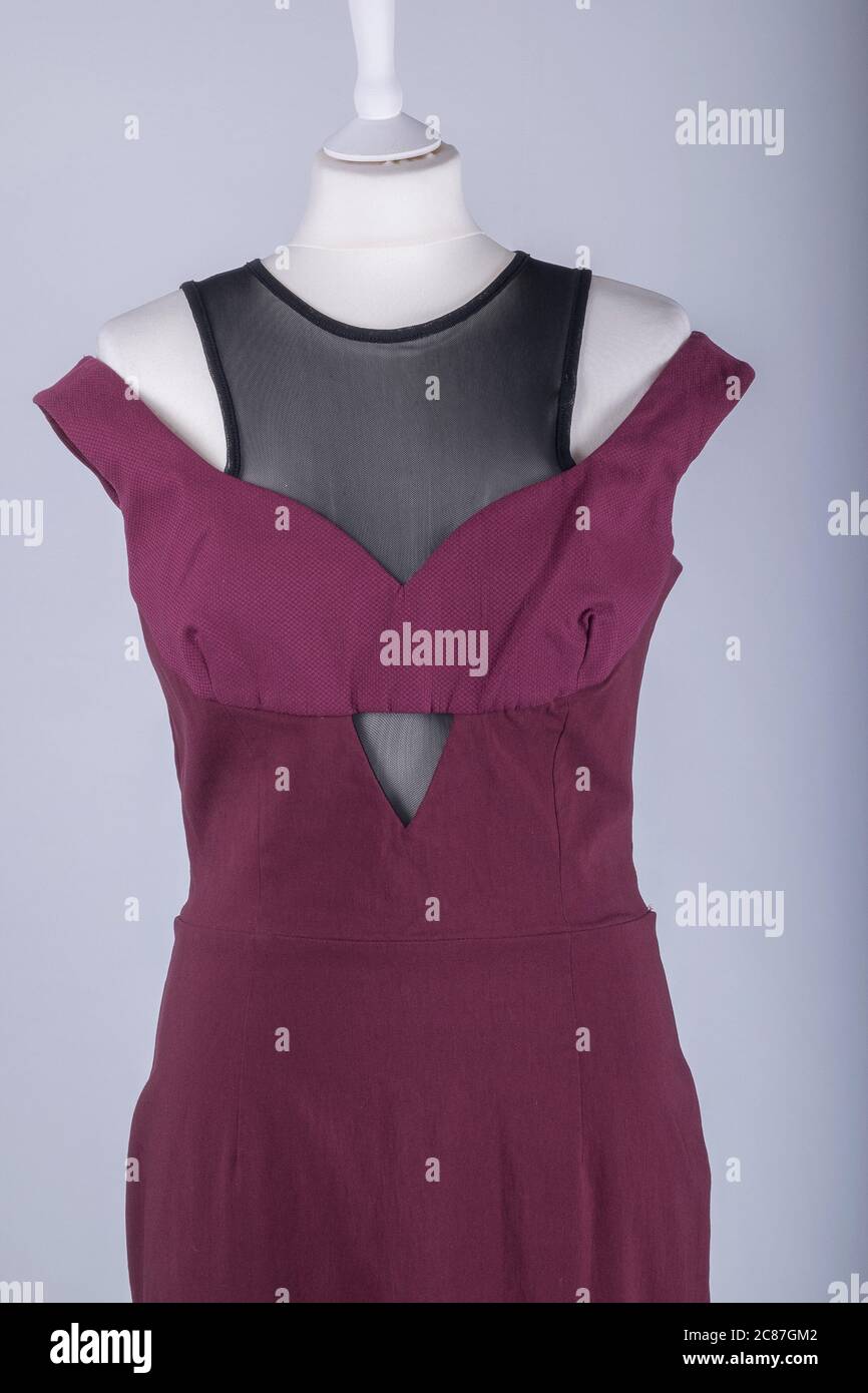 Purple leather dress hi-res stock photography and images - Alamy