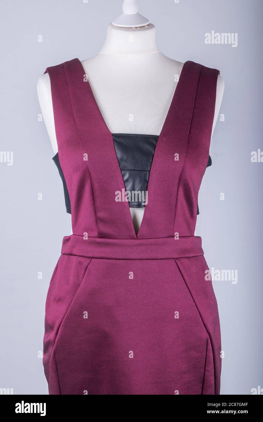 Purple leather dress hi-res stock photography and images - Alamy