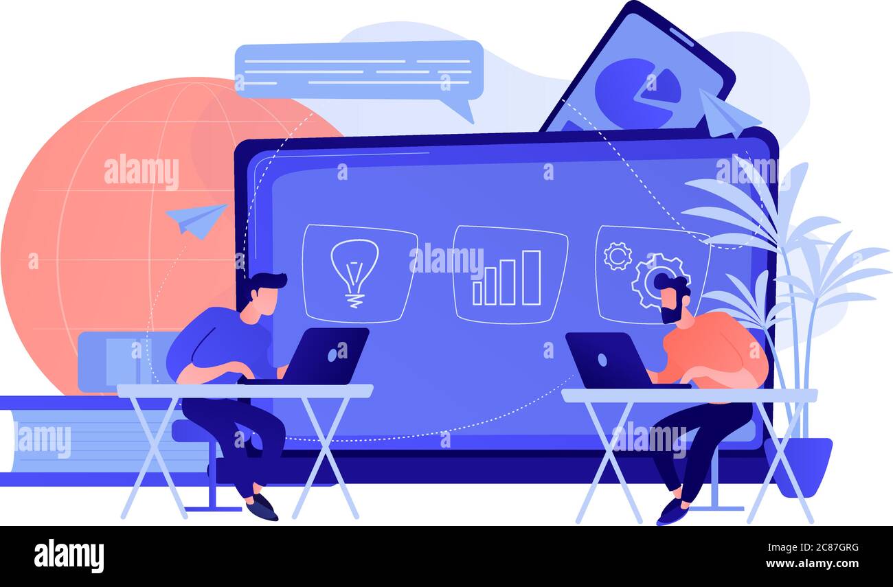 Digital learning Stock Vector Images - Alamy