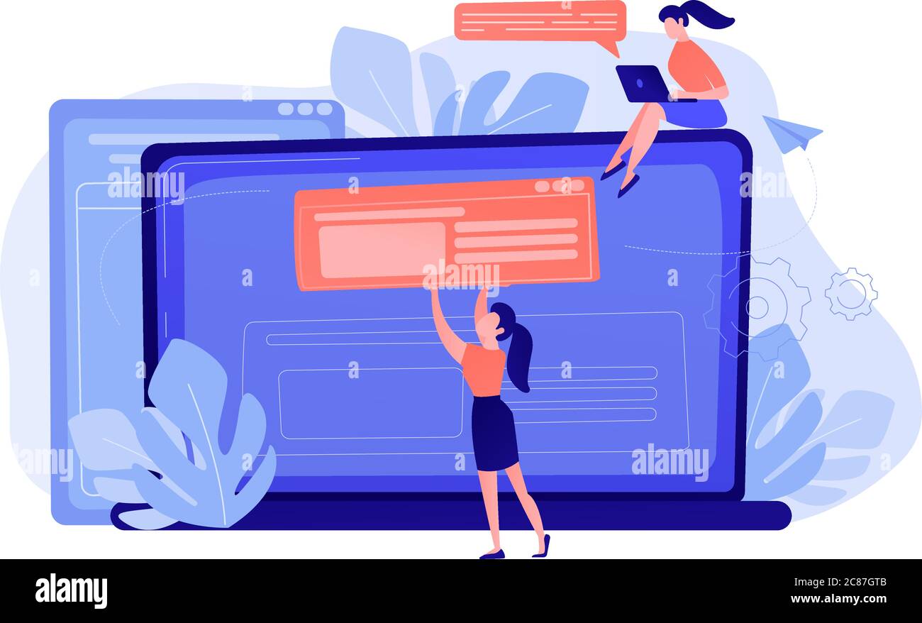 Bloging concept vector illustration Stock Vector Image & Art - Alamy