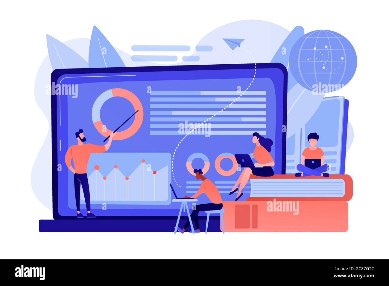 Distance learning concept vector illustration Stock Vector Image & Art ...