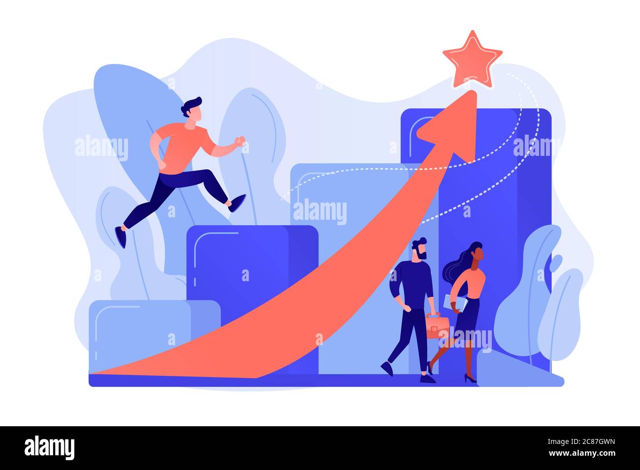 Career growth concept vector illustration Stock Vector Image & Art - Alamy