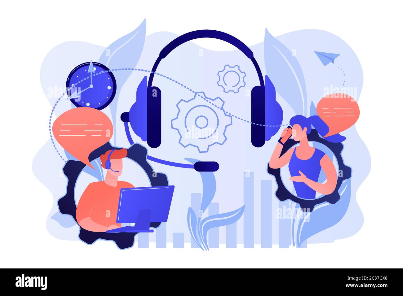 Cold calling concept vector illustration Stock Vector Image & Art - Alamy