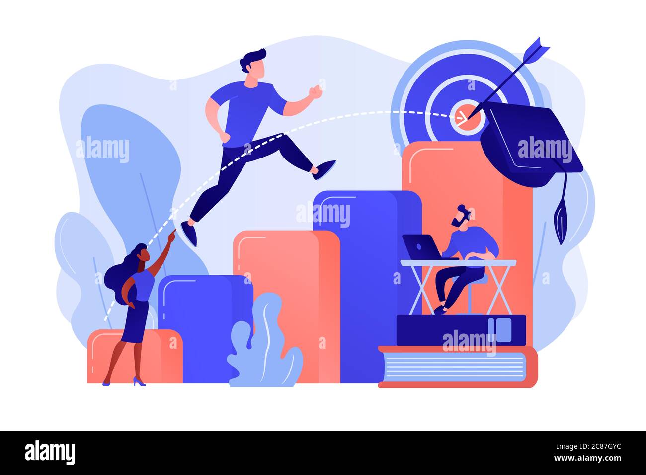 Educational trajectory concept vector illustration Stock Vector Image ... Educational trajectory concept vector illustration Stock Vector Image ...