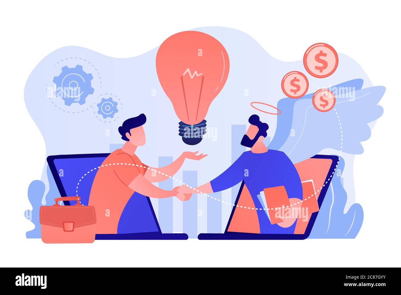 Angel investor concept vector illustration Stock Vector Image & Art - Alamy