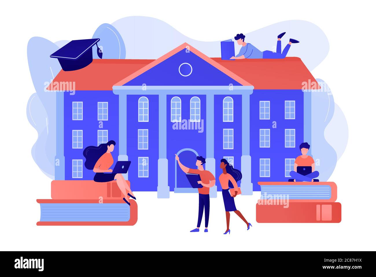 College campus concept vector illustration Stock Vector Image & Art - Alamy