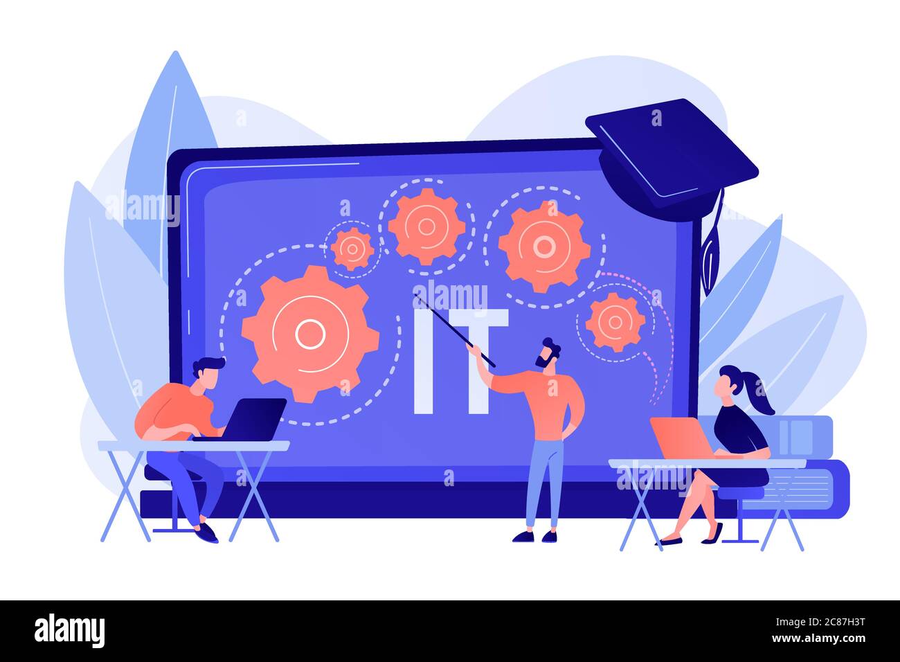 Information technology courses concept vector illustration Stock Vector Image & Art - Alamy