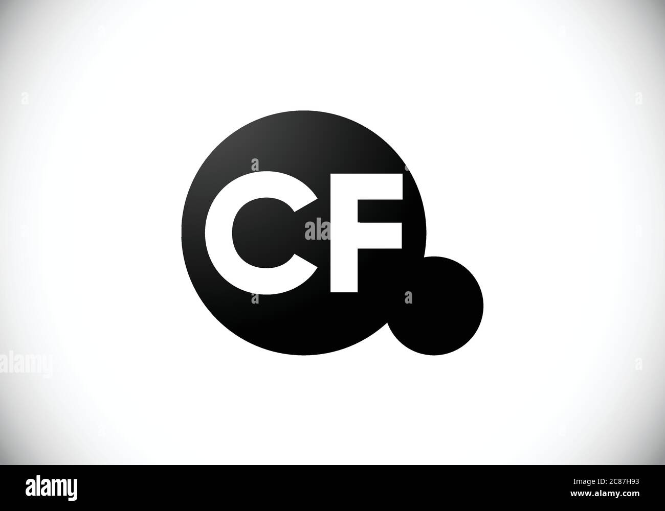 Initial Monogram Letter C F Logo Design Vector Template. C F Letter ...