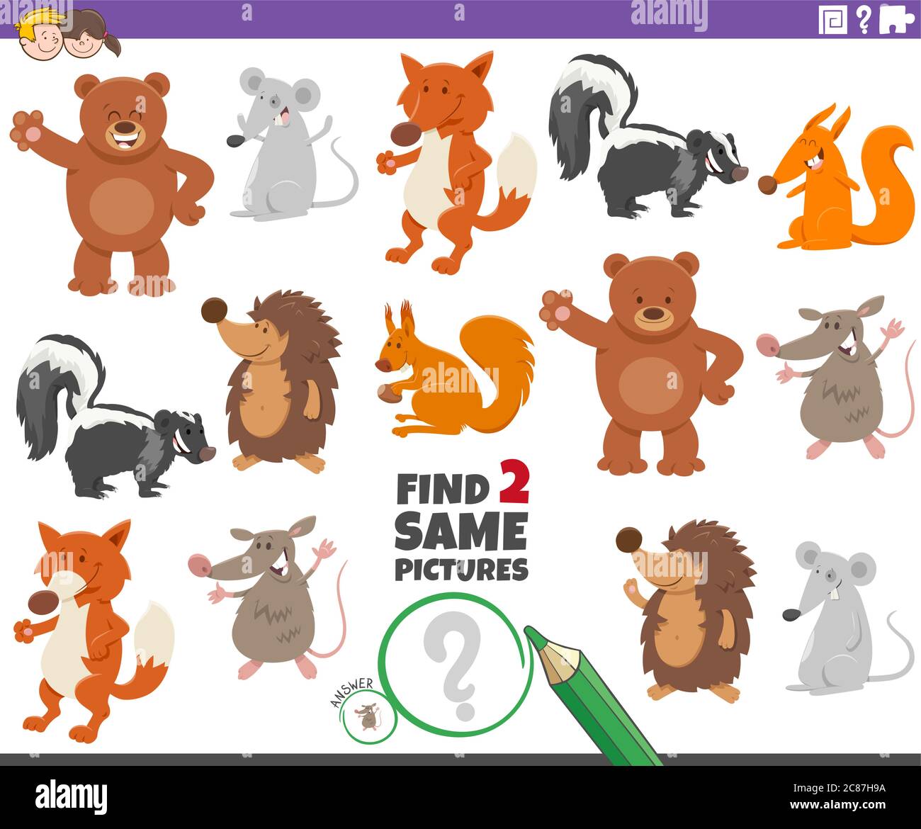 Fox educational image Stock Vector Images - Alamy