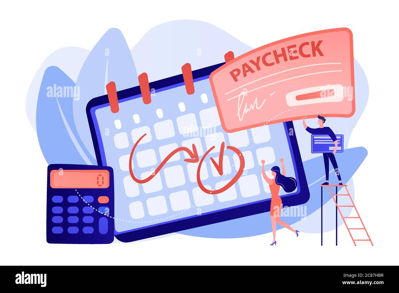 Paycheck concept vector illustration Stock Vector Image & Art - Alamy